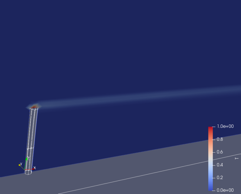 いきなりOpenFOAM (31)：煙突からの汚染物質拡散解析 | 株式会社ソフトフロー